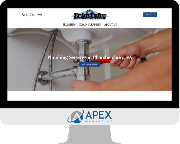 Website Project: Trim Tek Plumbing | Built By Apex Marketing